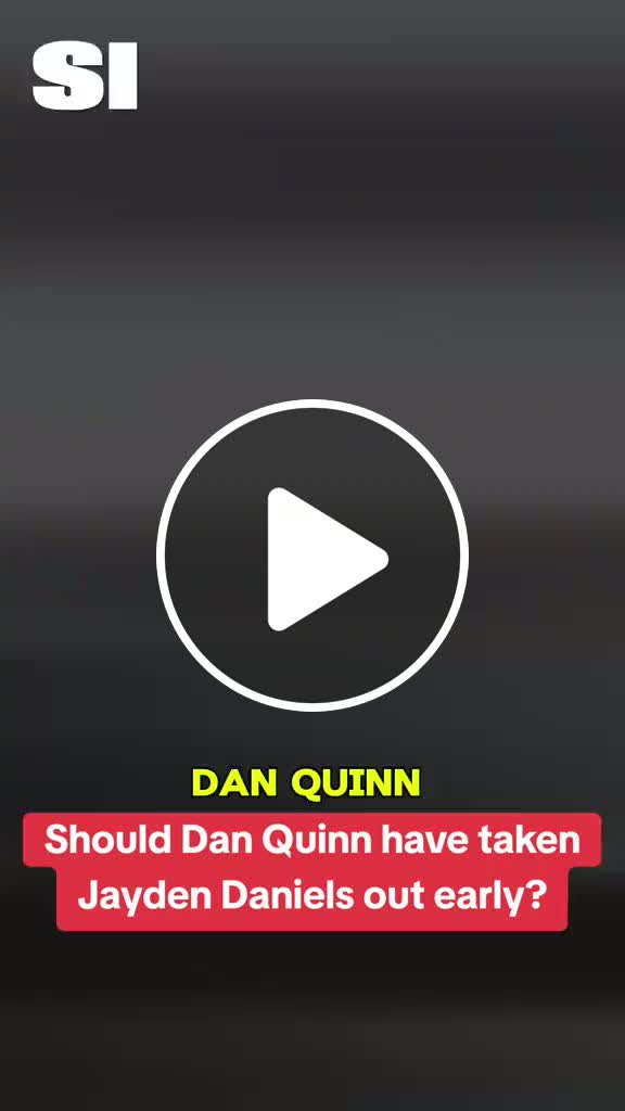 Did Dan Quinn leave Jayden Daniels in too long on SNF? #jaydendaniels # ...