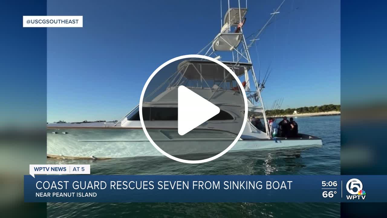 Coast Guard rescues 7 from sinking boat - NewsBreak
