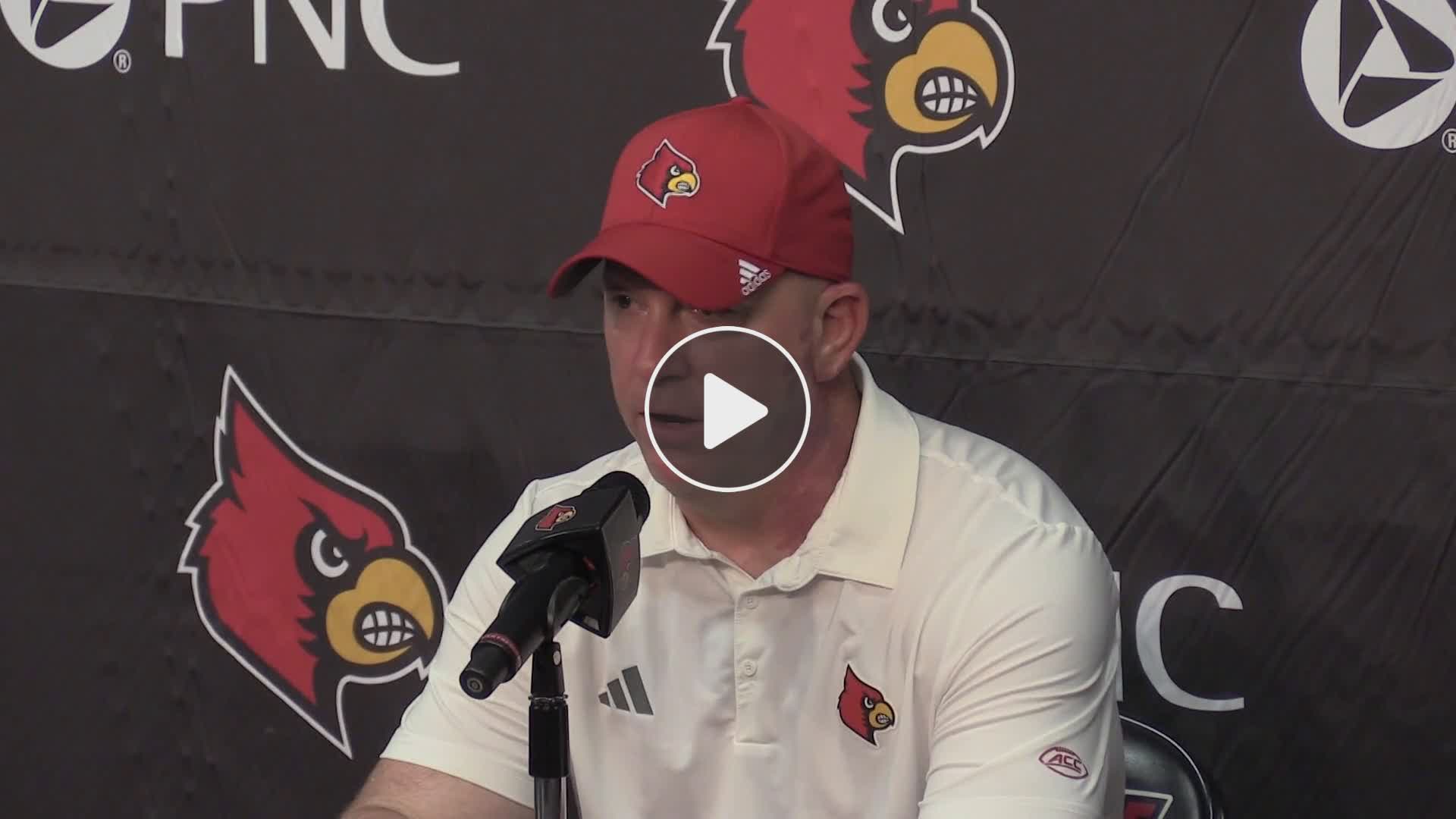 Louisville football coach Jeff Brohm talks progress after season ...