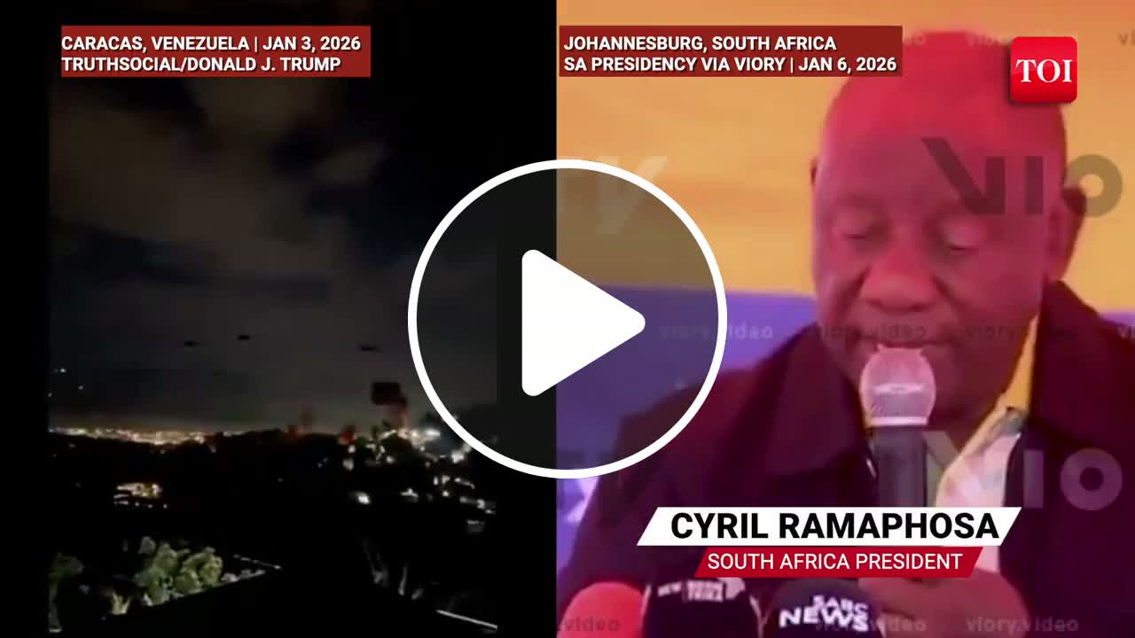 'Free Maduro & His Wife Now!': Ramaphosa Fires At Trump, Africa Rallies ...