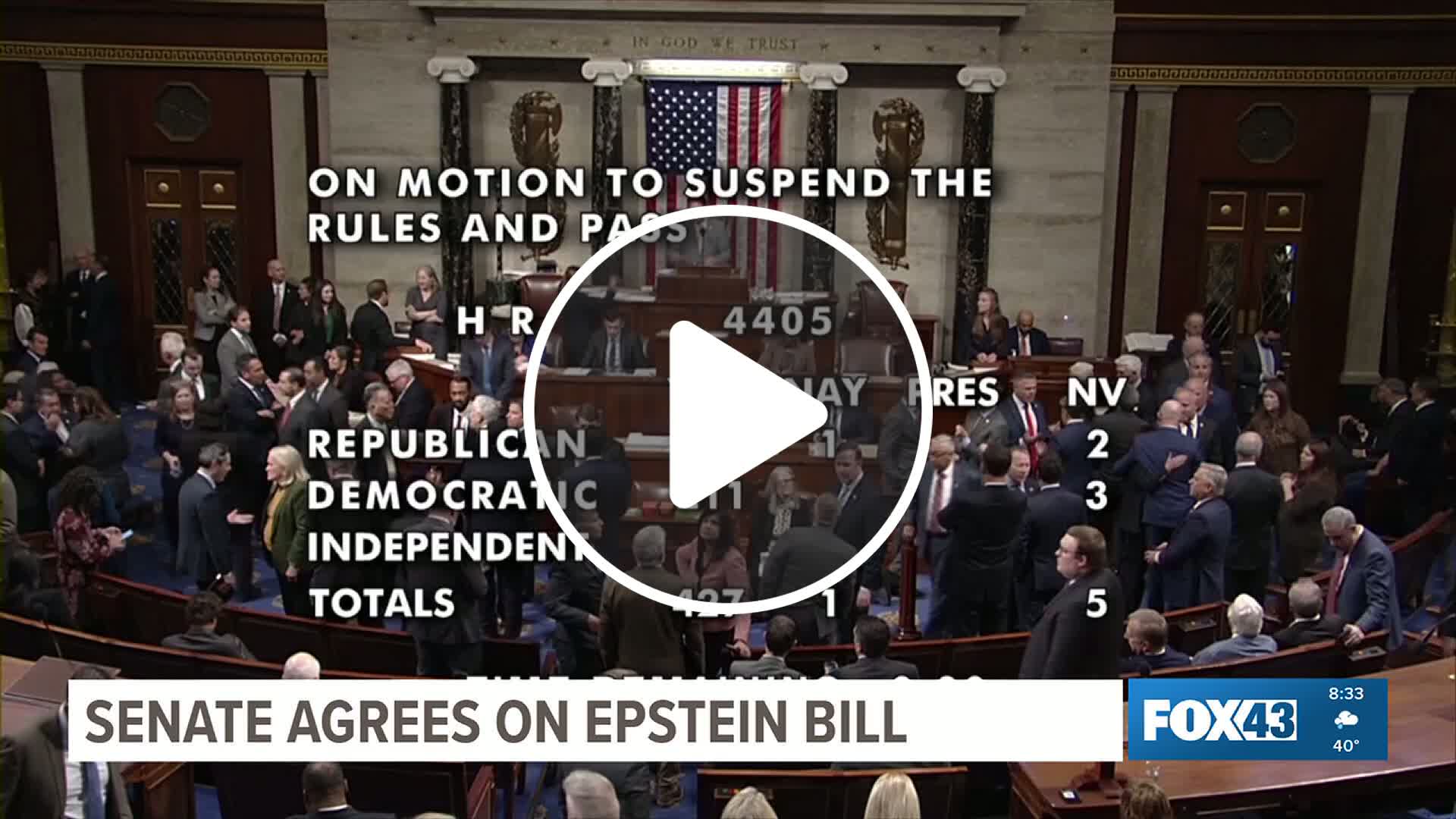 House and Senate vote to release Epstein Files - NewsBreak