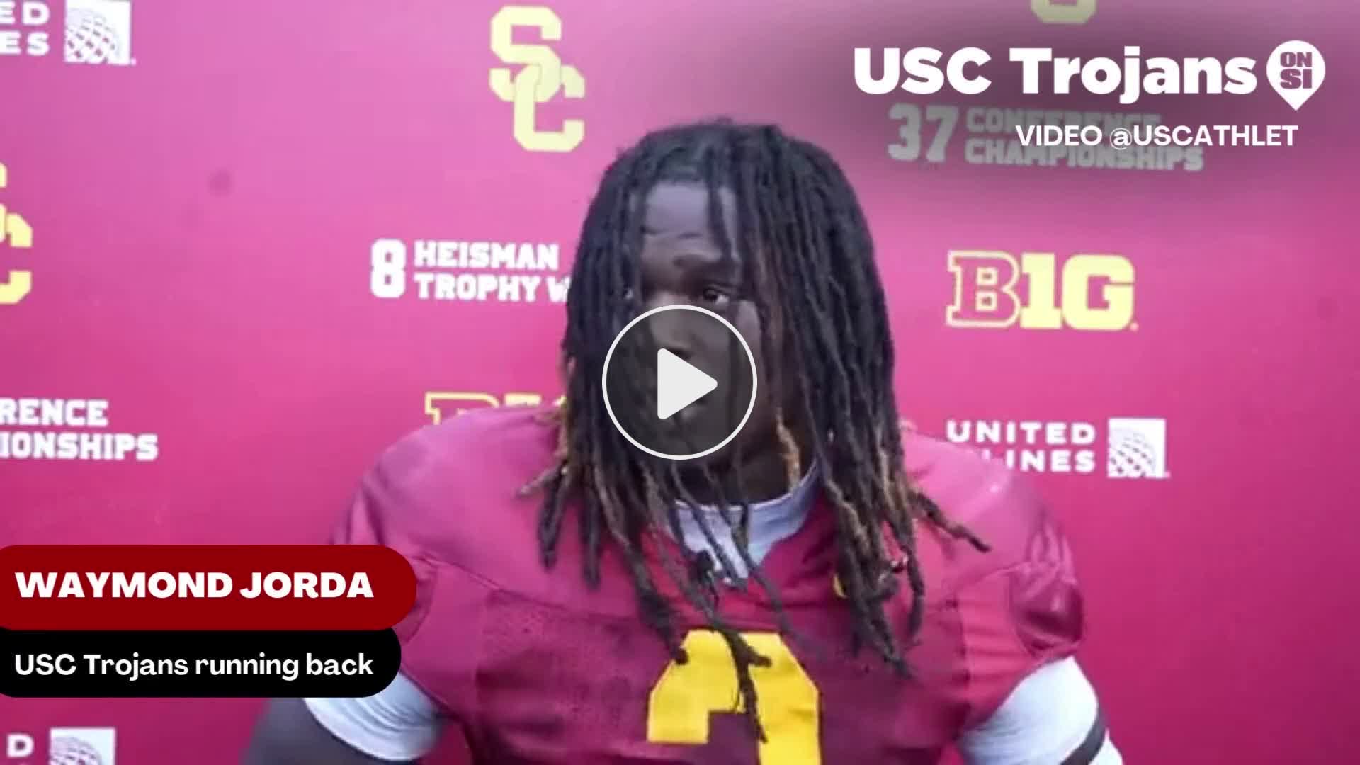 USC Trojans running back Waymond Jordan discusses what roles he sees ...
