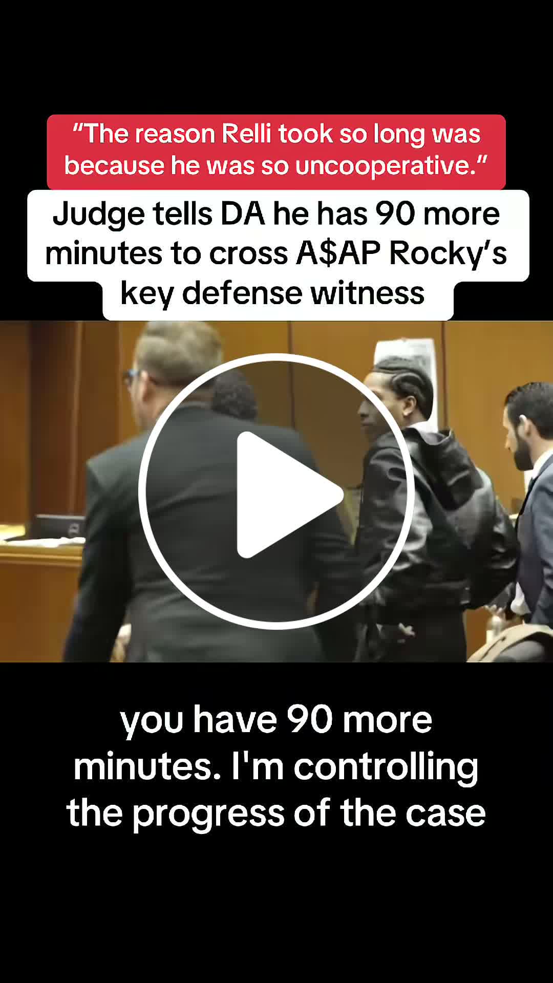 After the jury left on Friday, the judge in A$AP Rocky's gun assault ...