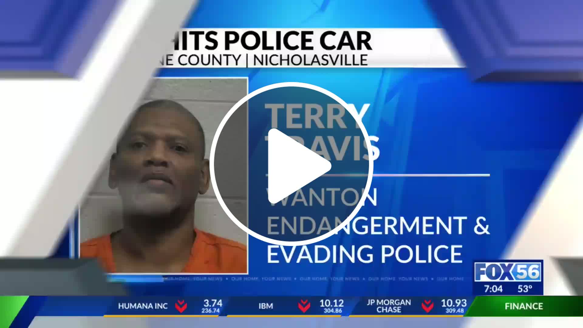 Nicholasville man arrested after allegedly hitting police car during ...