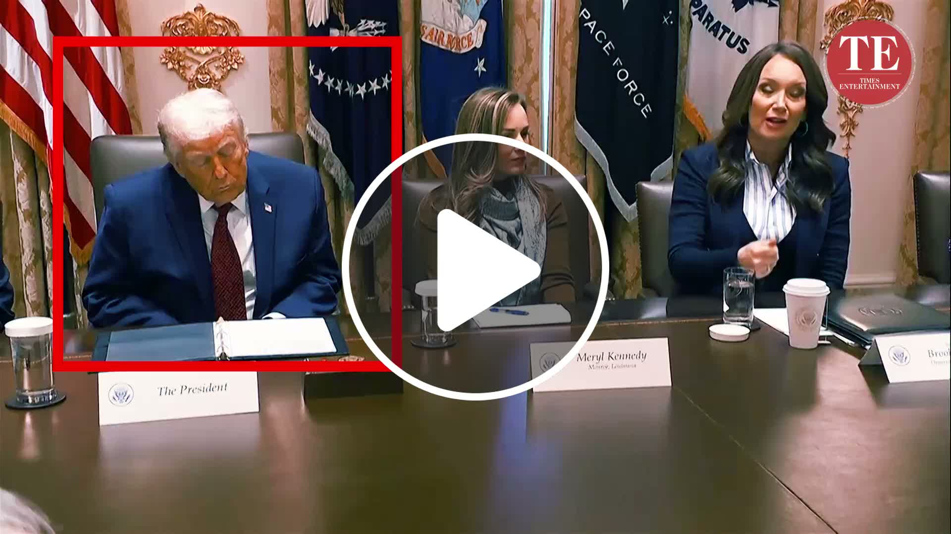 Trump Dozes Off At Farm Briefing, Memes Flood Internet - NewsBreak