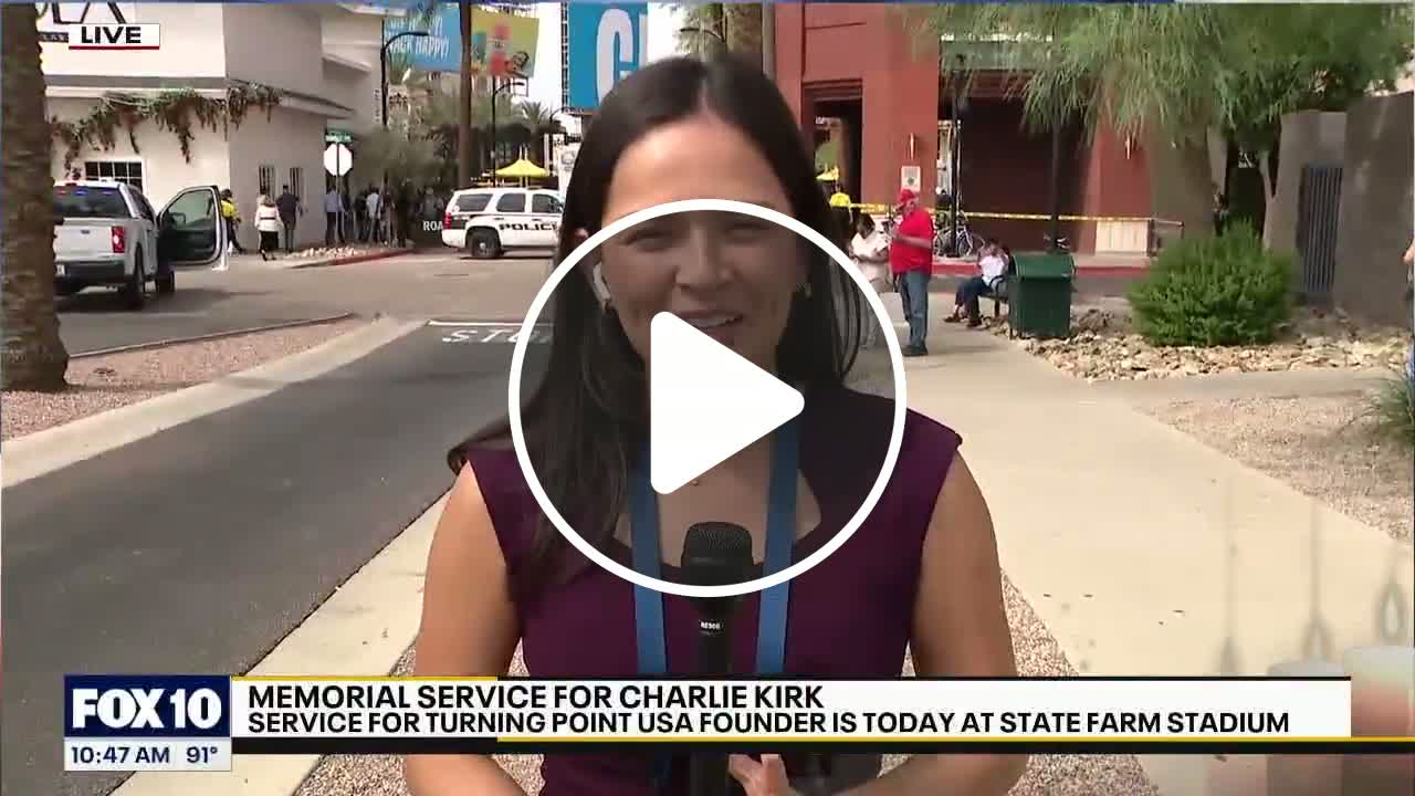 Charlie Kirk memorial: Thousands fill State Farm Stadium - NewsBreak