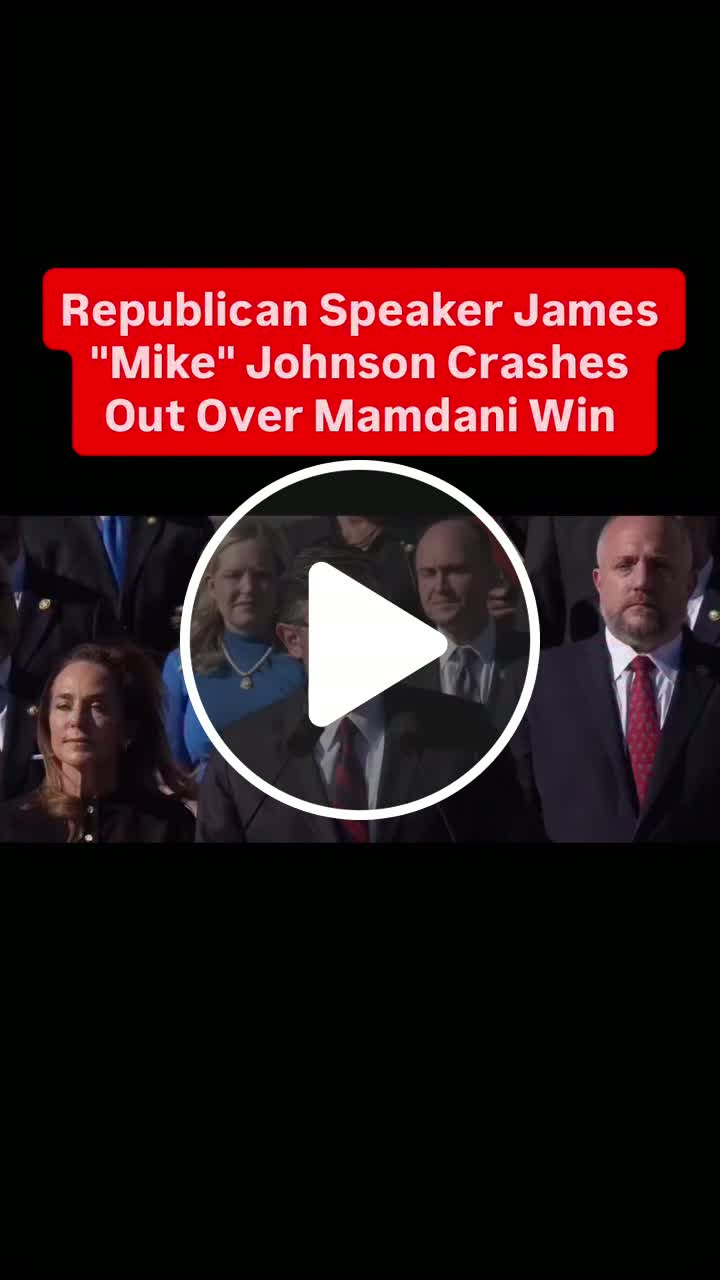 Republican Speaker James Mike Johnson crashed out in a speech today ...