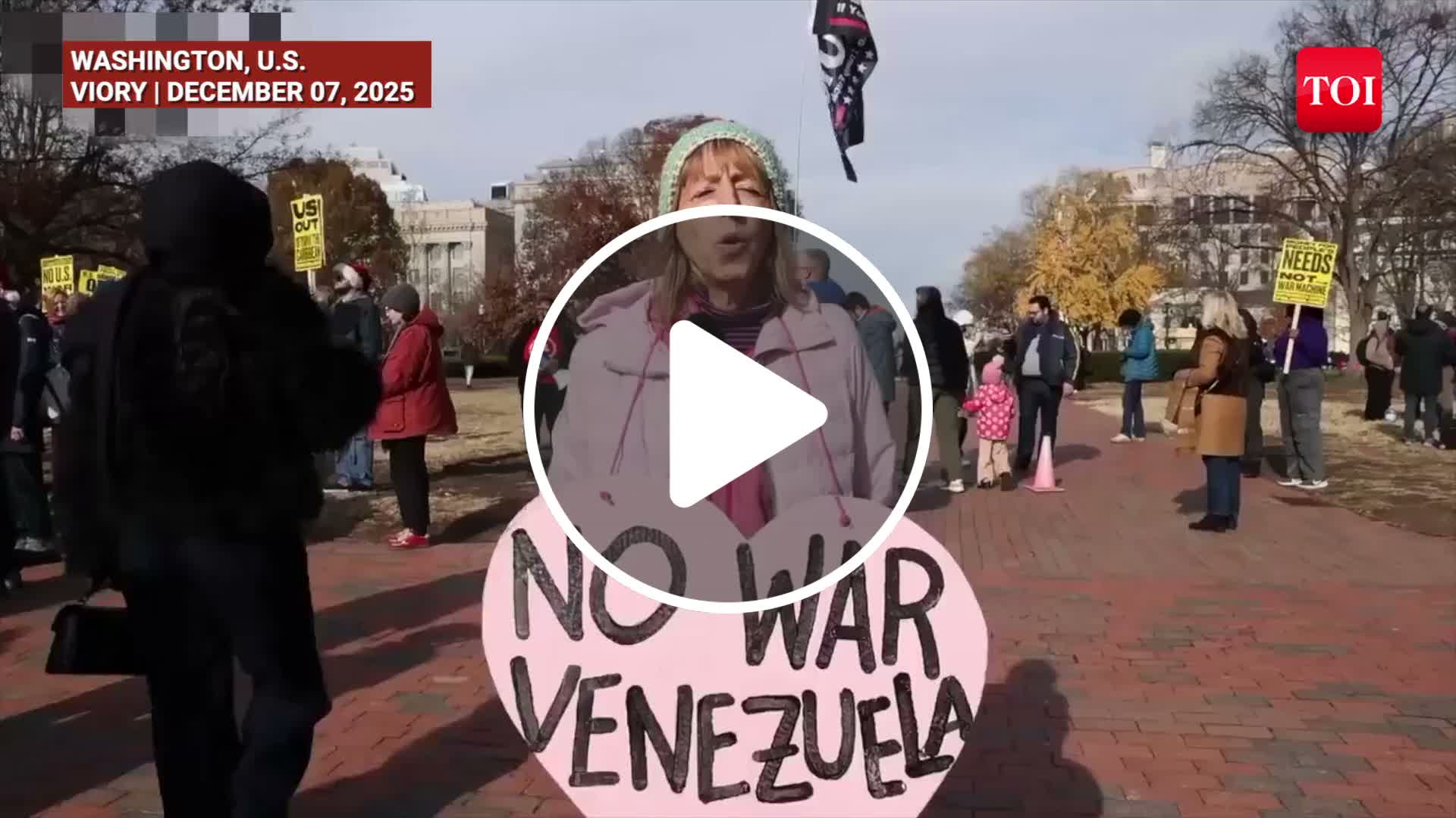 Trump Under Fire Over Maduro: Angry Americans Protest Outside White ...